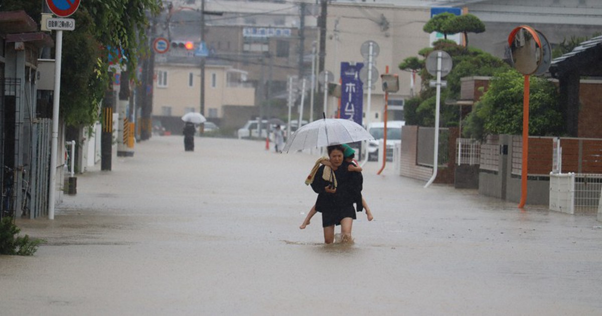 In Photos: Heavy rain strikes Japan in wake of rare June typhoon - The ...