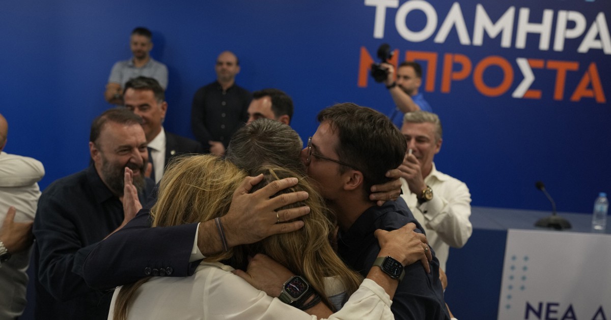 Greece's conservative New Democracy party wins landslide election ...