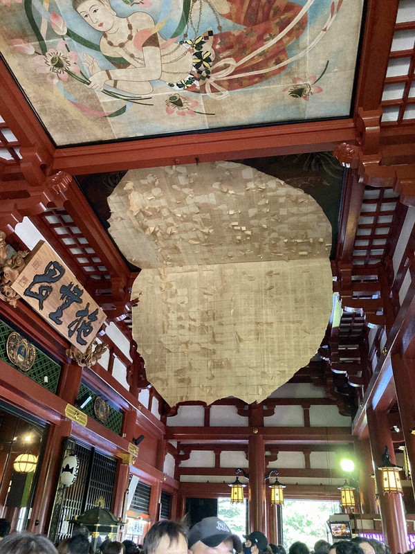 Ceiling painting at Tokyo's Senso-ji temple peels off before planned ...