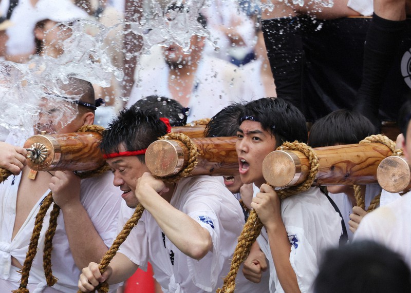 In Photos: Hakata Gion Yamakasa festival showcases huge floats in ...