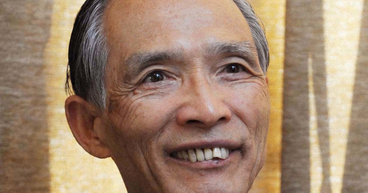 Japanese novelist Seiichi Morimura, known for trilogy about wartime ...