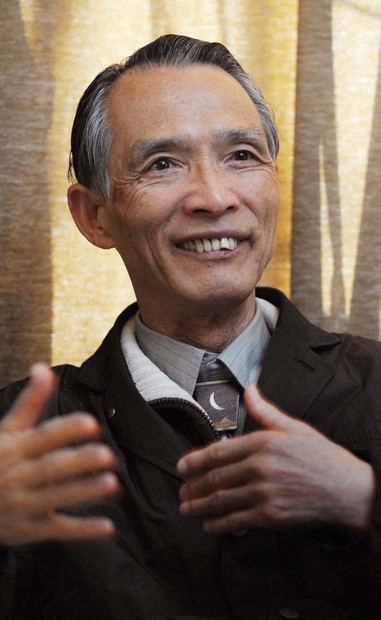 Japanese novelist Seiichi Morimura, known for trilogy about wartime ...