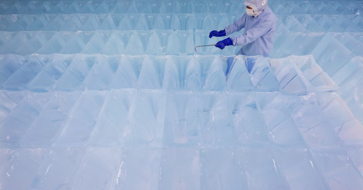 In Photos: A glimpse of west Japan ice plant's subzero world in ...