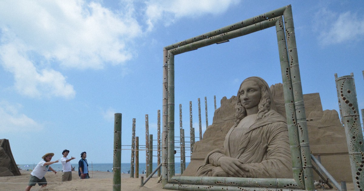 Sand sculptures depict world art at north Japan beach - The Mainichi