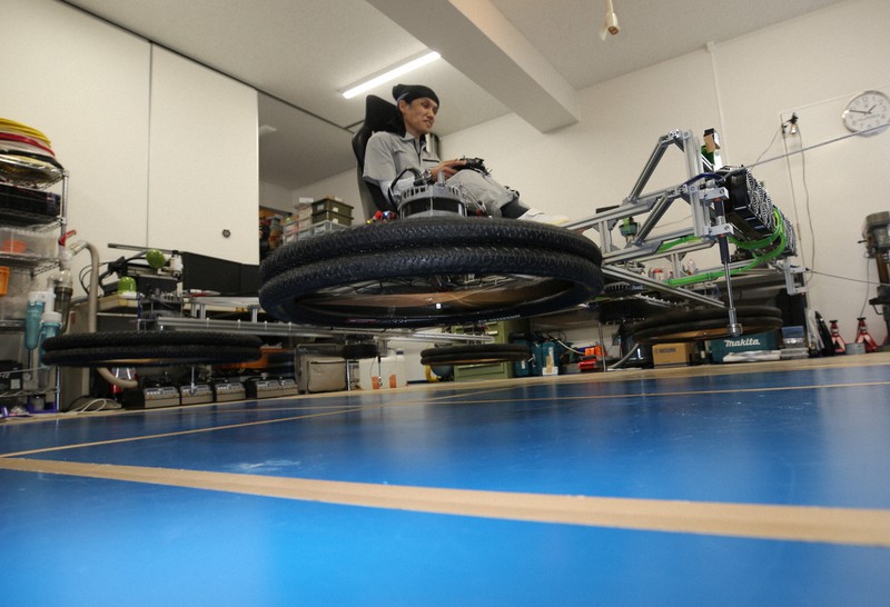 Wheeled 'flying car' takes off on 1st manned test at Japan's Tokushima ...