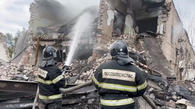 2 dead in a Russian attack on a Ukrainian city while a blast near ...