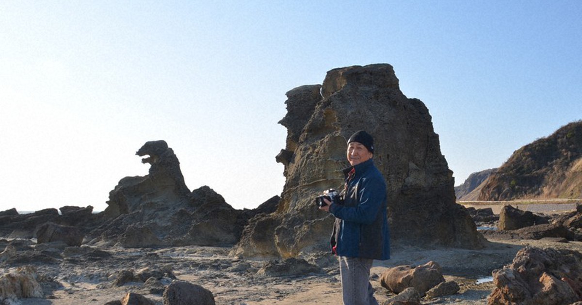 In Photos: Local photographer helps make 'Godzilla Rock' in north Japan ...