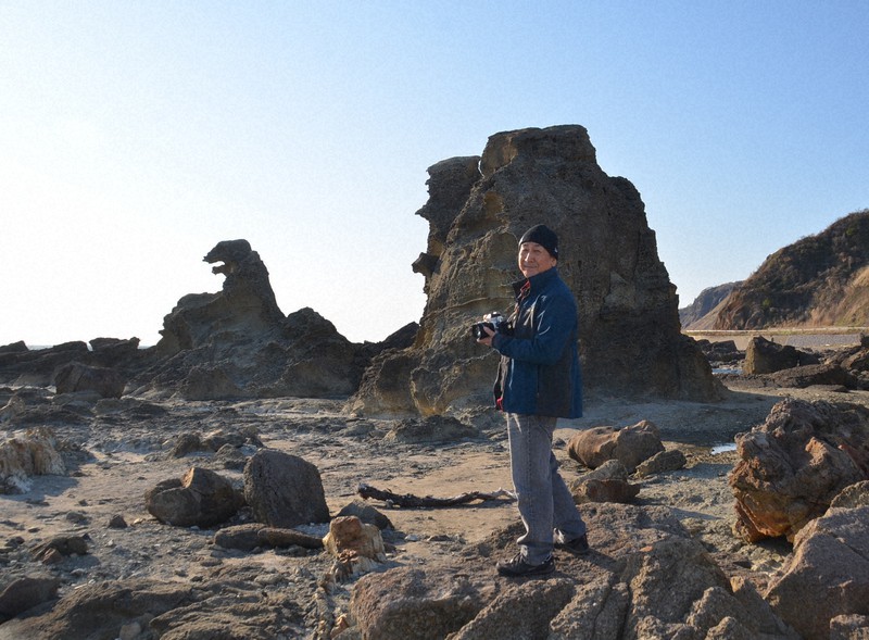 In Photos: Local photographer helps make 'Godzilla Rock' in north Japan ...
