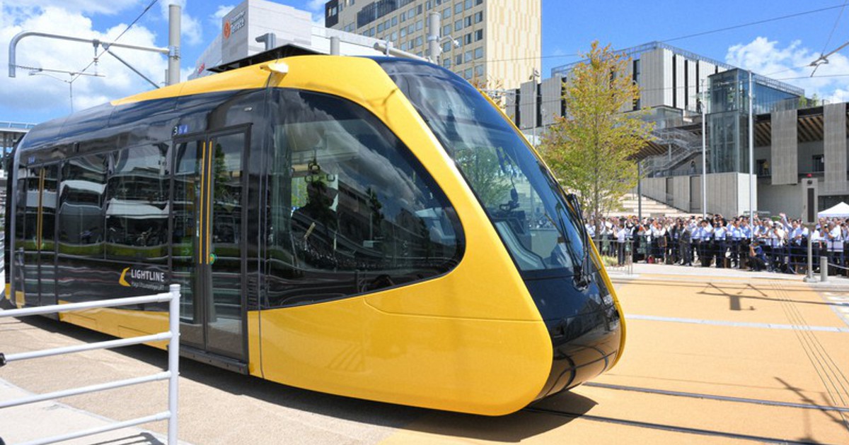 In Photos: Japan's 1st all-purpose-built LRT line opens - The Mainichi