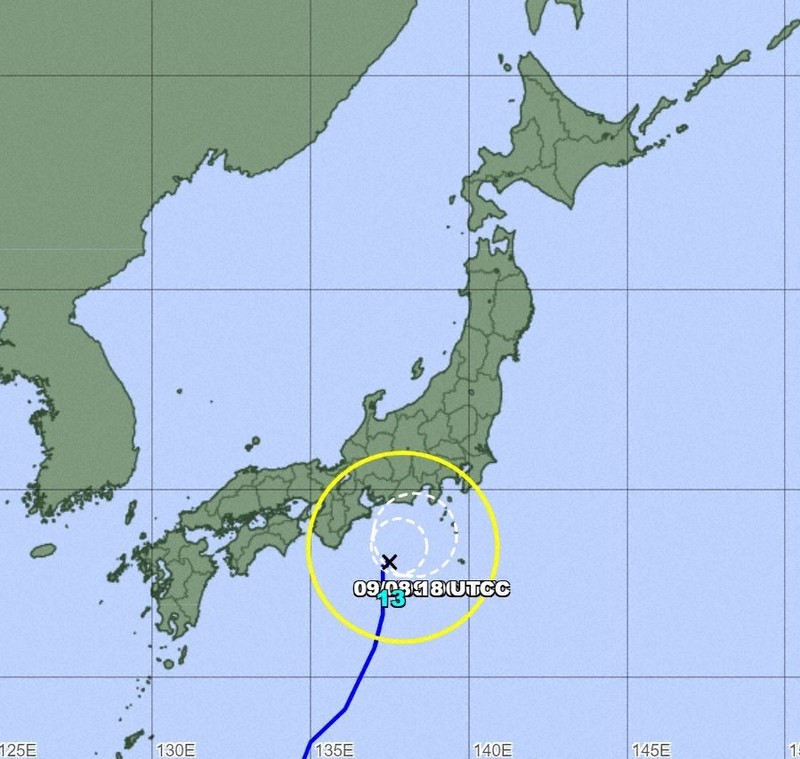 Typhoon Yun-yeung to drench east Japan on Sept. 8-9 - The Mainichi