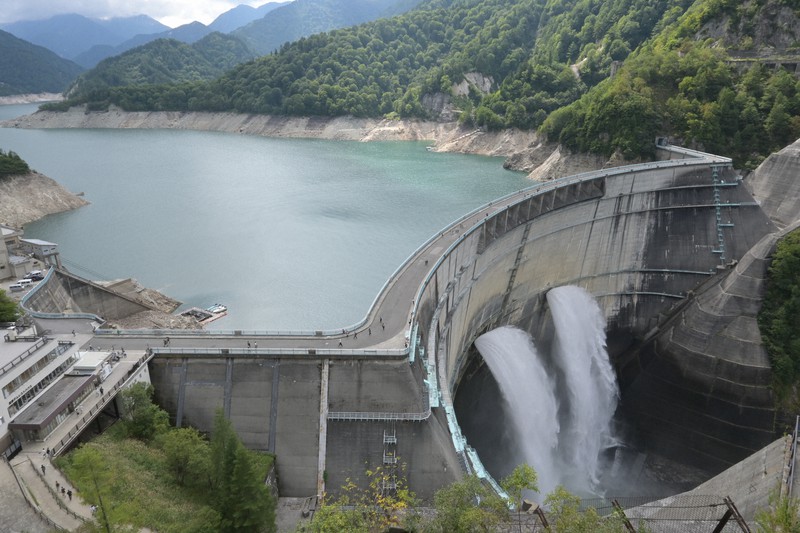 Once off-limits rail route opening to tourists to Japan's Kurobe Dam in ...