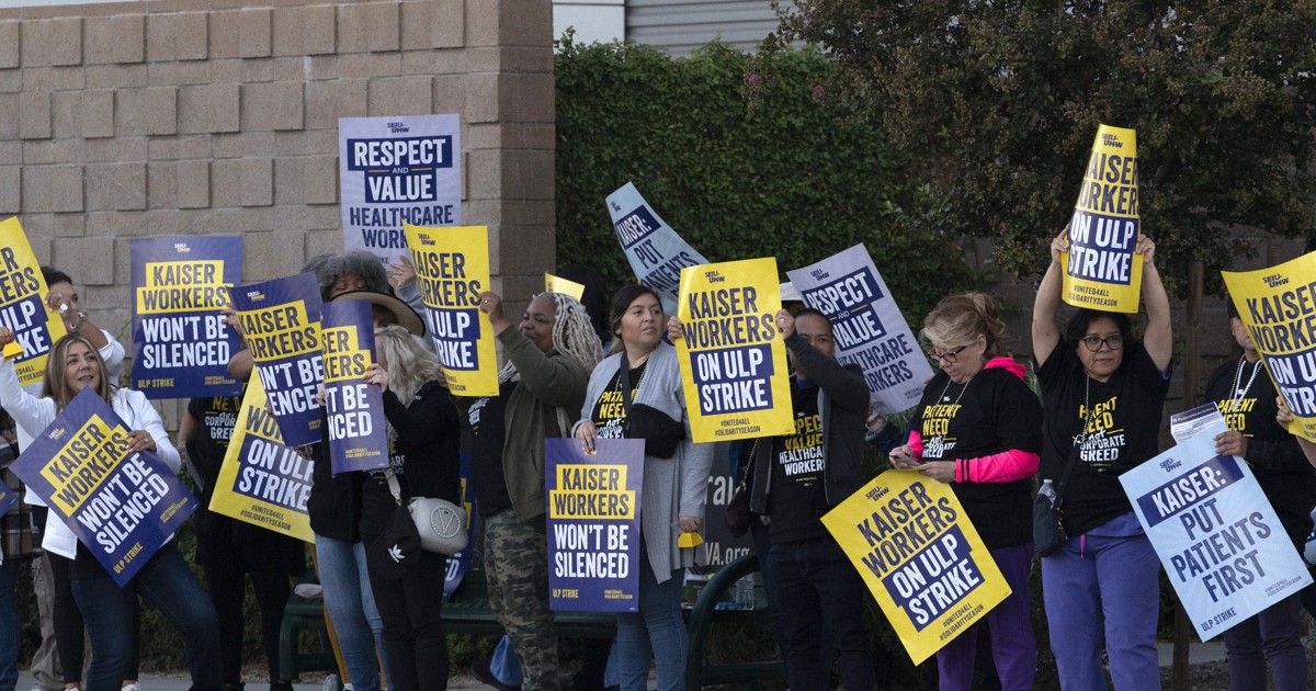 Health care workers picket outside US hospitals in multiple states ...
