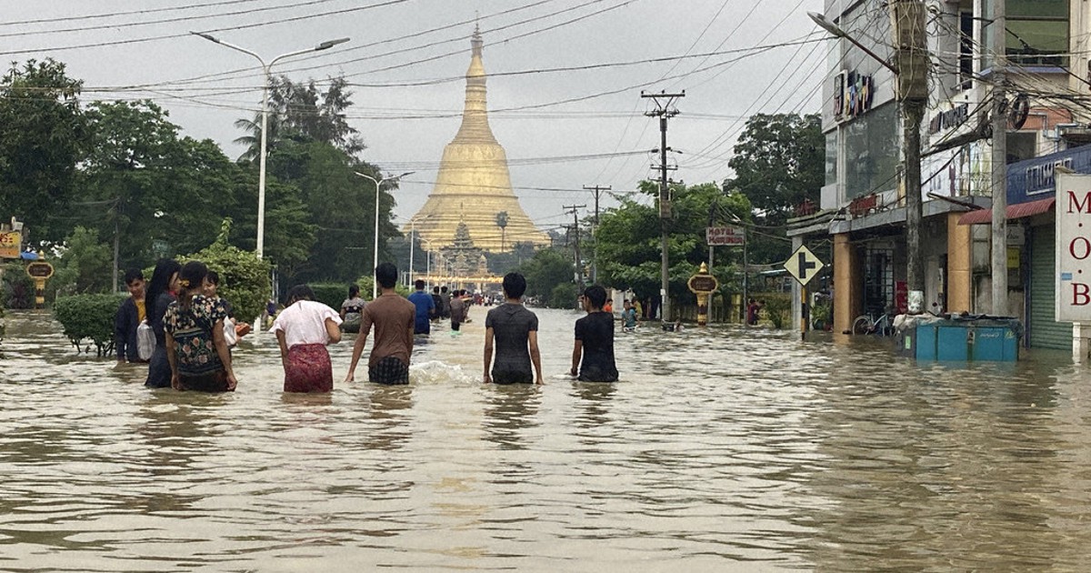 Heavy flooding in southern Myanmar displaces more than 14,000 people ...