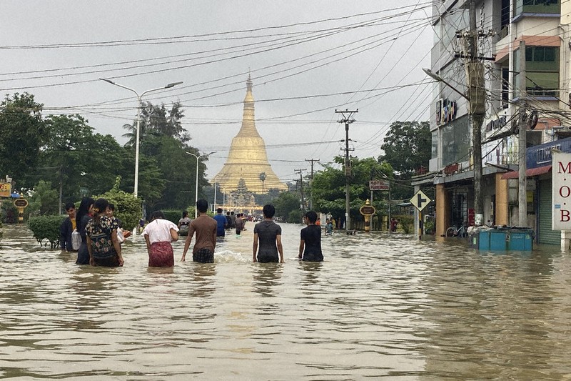 Heavy flooding in southern Myanmar displaces more than 14,000 people ...