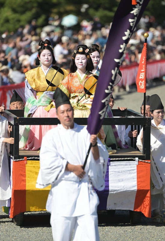 In Photos: People clad in historical costumes parade in Kyoto's Jidai ...