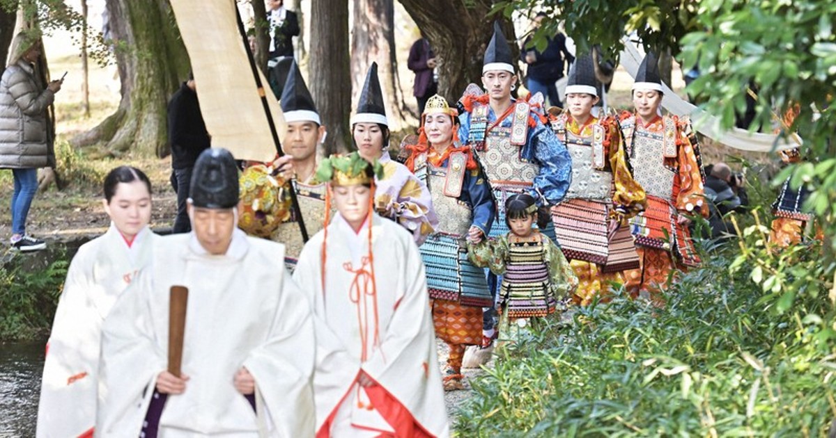 In Photos: Kids in armor reenact ancient ceremony at Kyoto shrine - The ...
