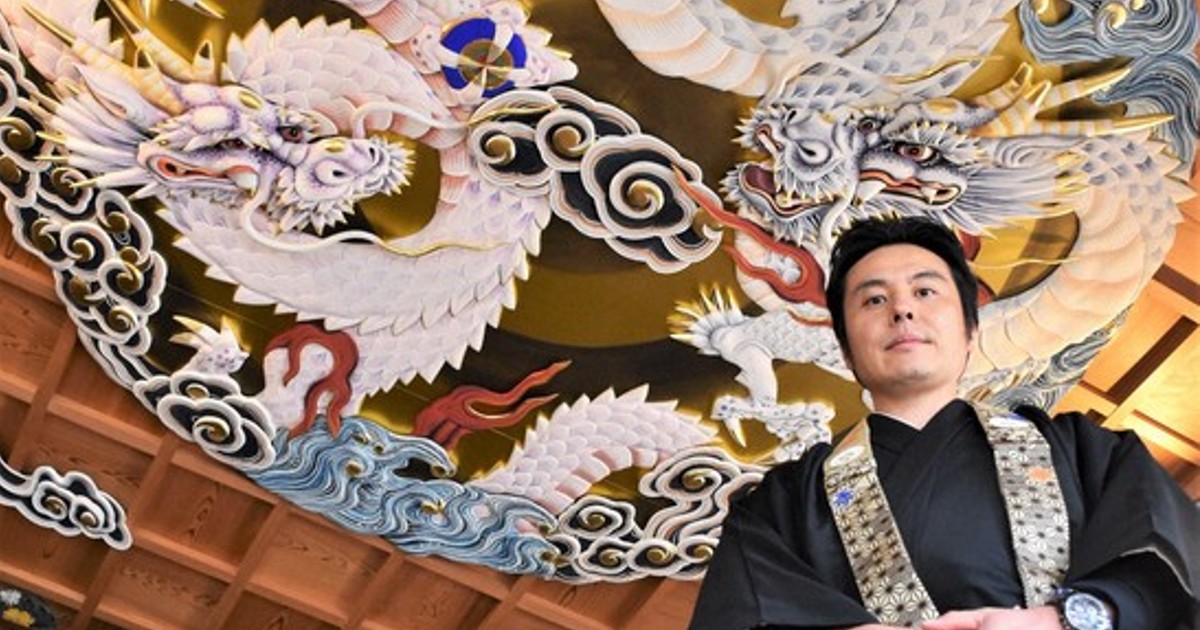 In Photos: Dancing dragons make massive debut on Japan temple ceiling ...