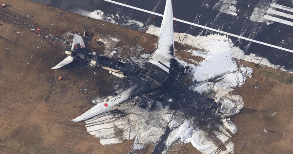 In Photos: Japan Airlines plane catches fire after collision at Tokyo's ...