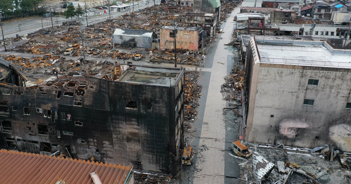 Mainichi drone footage shows areas hit by Jan. 1 Japan quake, tsunami ...