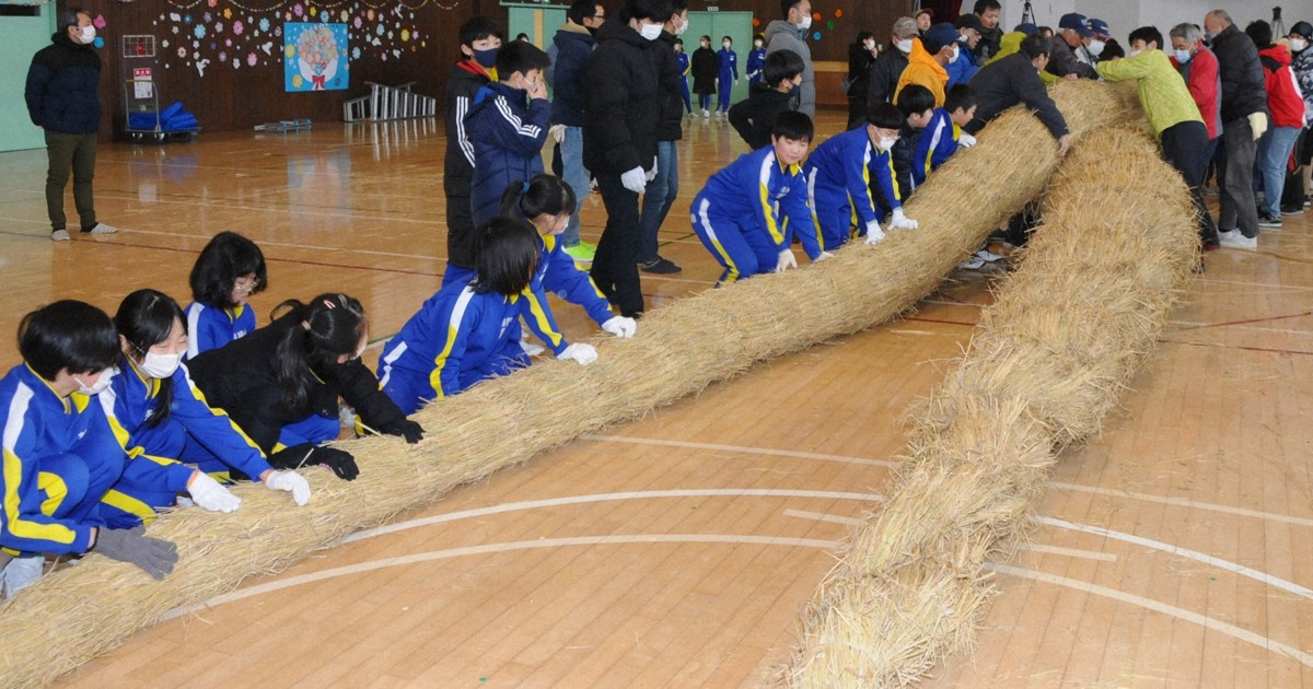 Easy Japanese news in translation: Giant rope made to decorate Yamagata ...