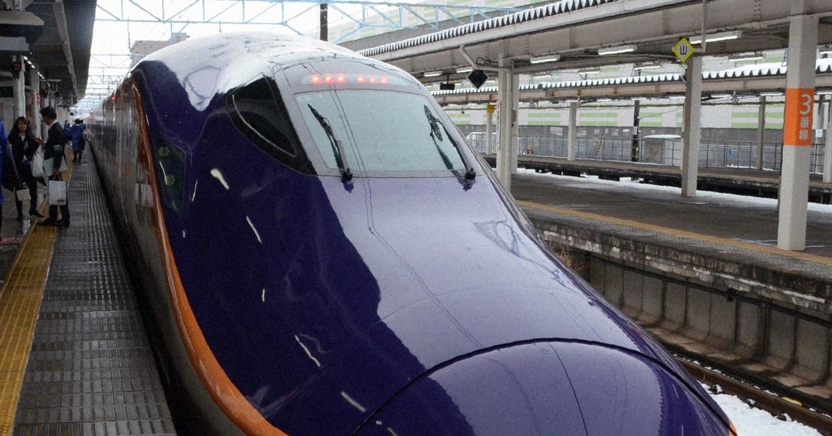 Test ride of new E8 Series Tsubasa bullet train held in Japan ahead of ...