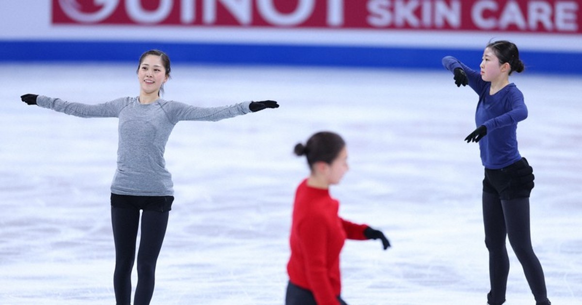 In Photos: Japanese stars practice for World Figure Skating ...