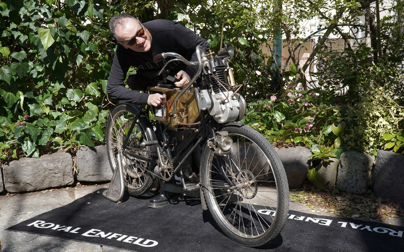 Replica of Royal Enfield's 1st motorized bicycle from 1901 comes to ...