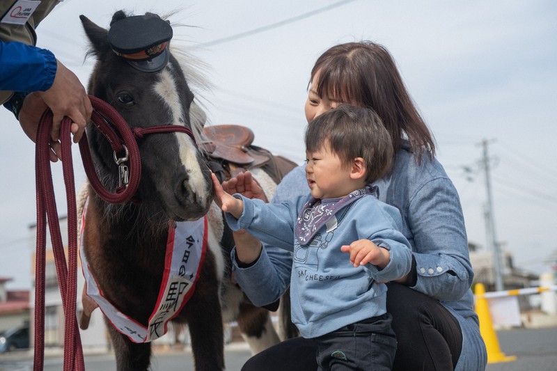 In Photos: Ponies power the fun at Fukushima Pref. train station event ...