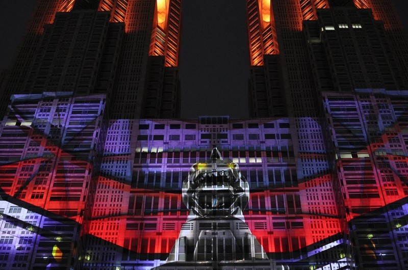 In Photos: Ginormous Godzilla, Mechagodzilla projected on Tokyo gov't ...