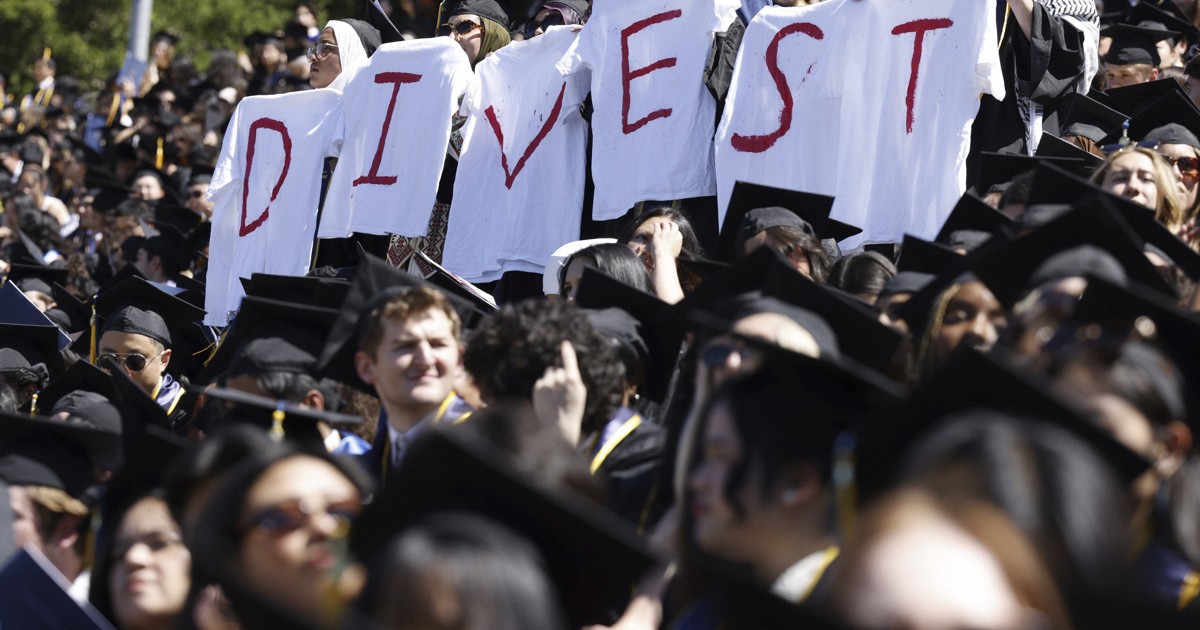 Pro-Palestinian protests dwindle on campuses as US college graduations ...