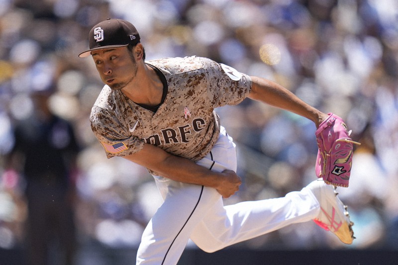 MLB: Yu Darvish strikes out seven in seven dominant innings as Padres ...