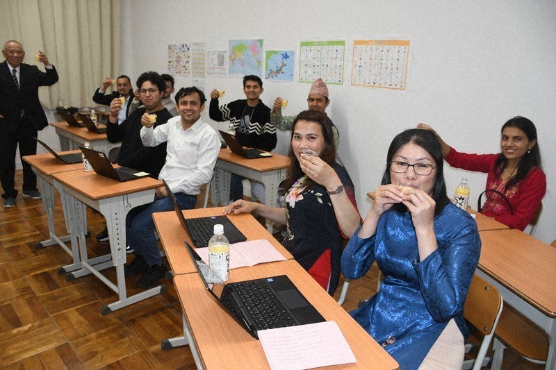 Students with diverse backgrounds welcomed to new Osaka Pref. night ...
