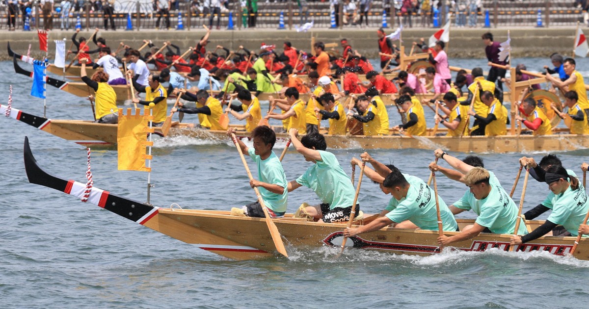 Japan Photo Journal: 54 teams compete in dragon boat race in Hyogo Pref ...
