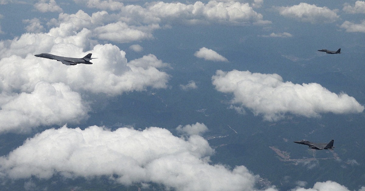 US flies B-1B bomber for first precision bomb drill in 7 years as ...