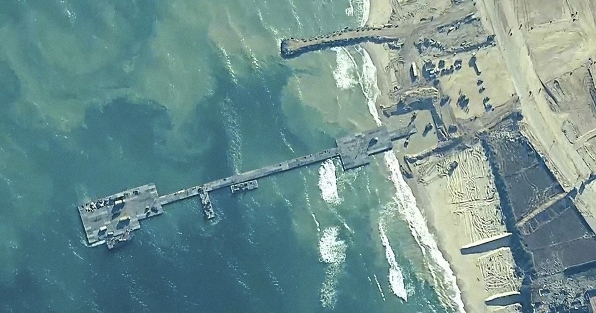 Aid is delivered to Gaza from newly repaired US-built pier, US military ...