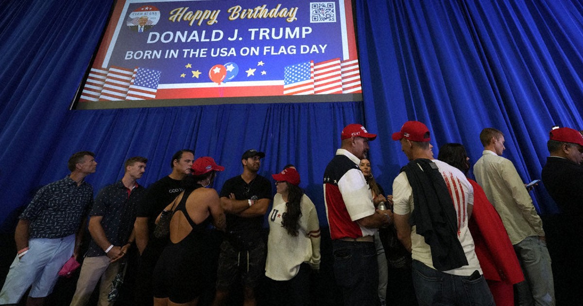 Donald Trump's 78th birthday becomes a show of loyalty for his fans and ...