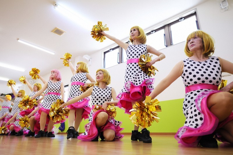 In Photos: 86-year-old member of 50s-and-up cheer dance squad shines in ...