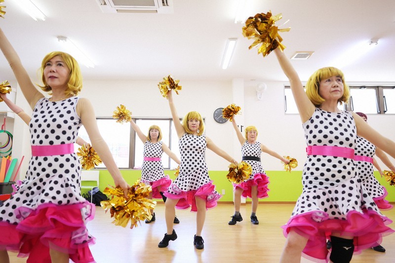In Photos: 86-year-old member of 50s-and-up cheer dance squad shines in ...