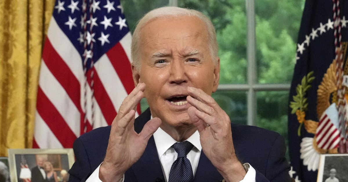 In prime-time address, Biden asks Americans to reject political ...
