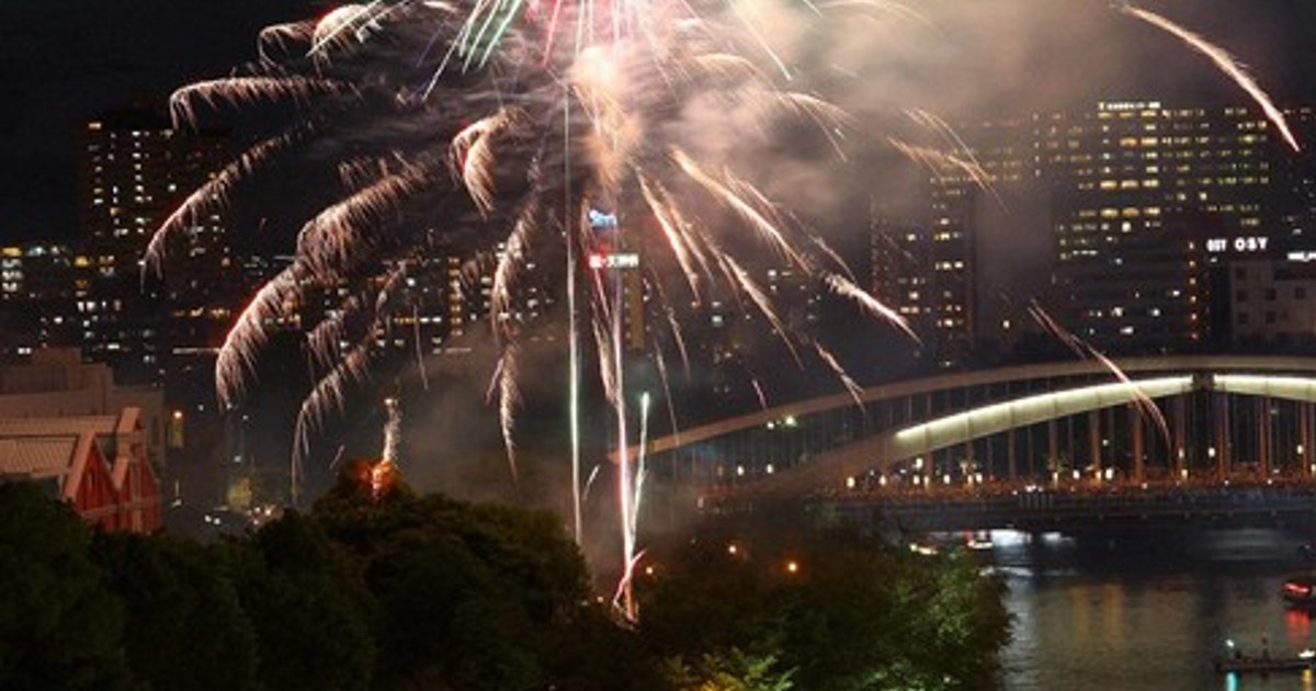 In Photos: Fireworks color Osaka river procession in finale of 1 of ...