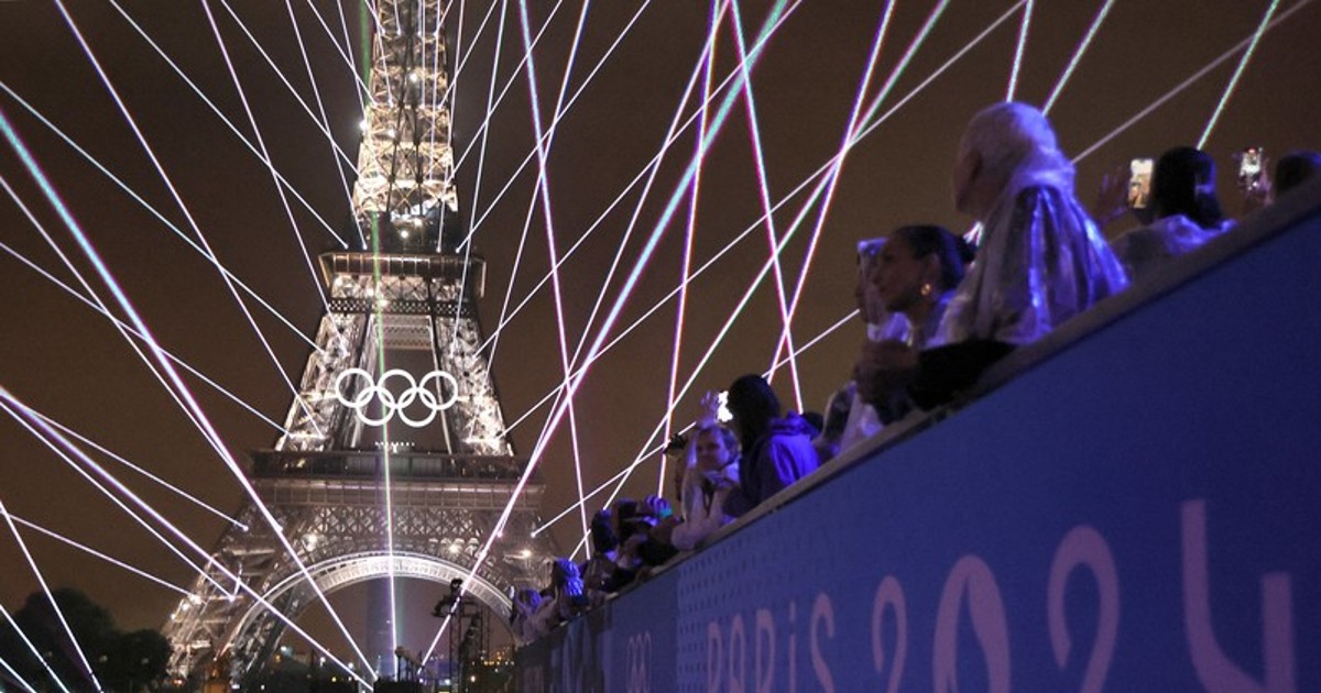 In Photos: Paris Olympics opening ceremony staged along Seine River ...