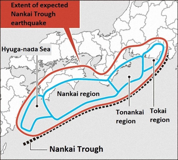 Nankai Trough Japan Issues Nankai Trough Megaquake Advisory