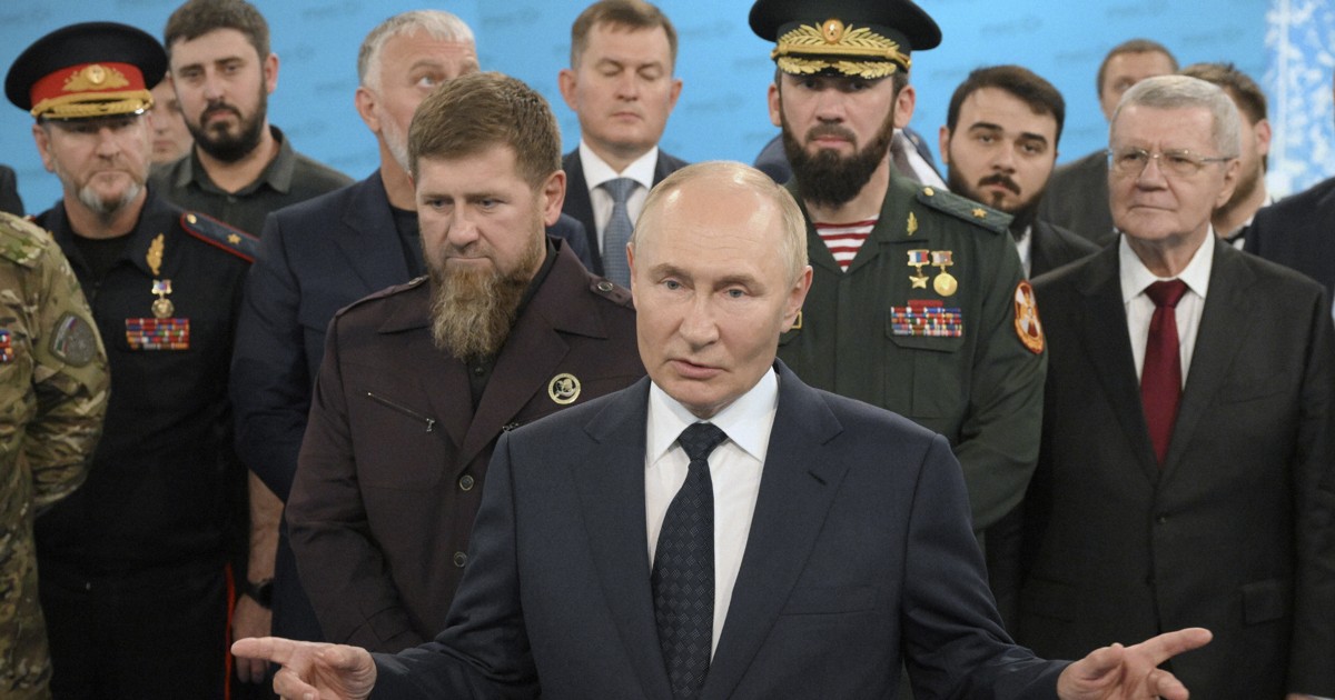 Putin makes surprise trip to Chechnya amid Ukraine's cross-border ...