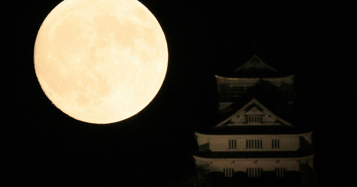Easy Japanese news in translation: Harvest moon lights up Gifu Castle ...