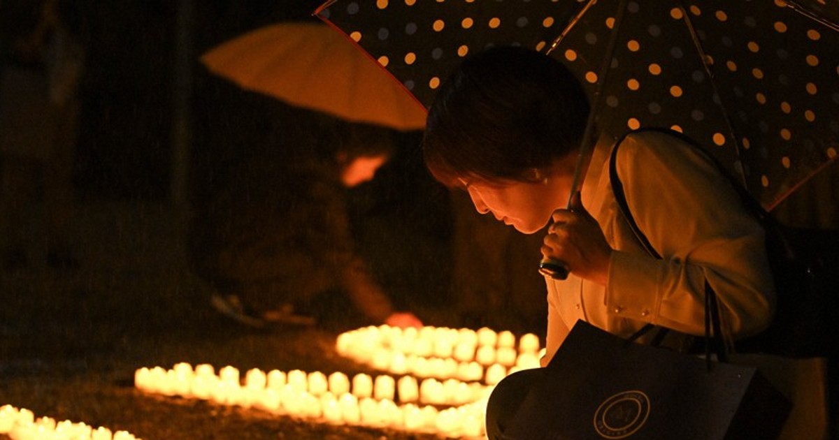 In Photos: Candlelight rally held in Tokyo urging cease-fire in Gaza ...