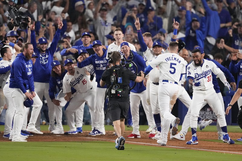 MLB: Freeman hits 1st walk-off slam in World Series history as Dodgers ...