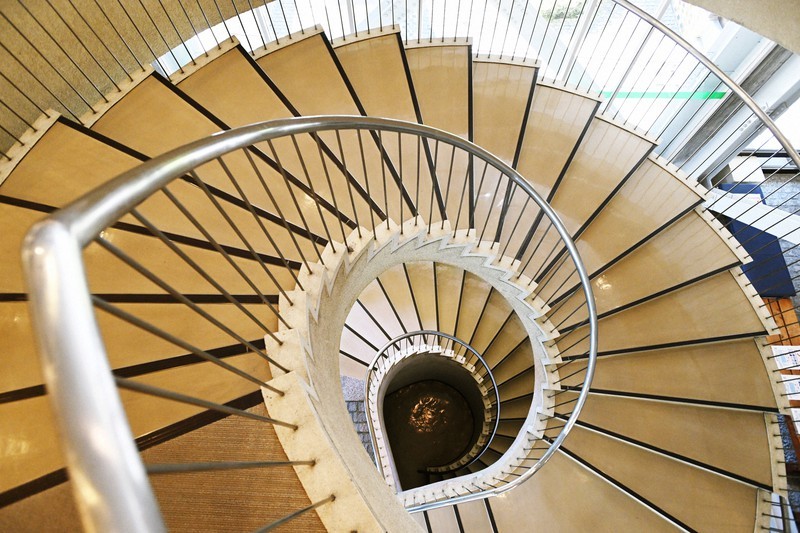 Retro Japan in Photos: Gifu Civic Auditorium with partially conical ...
