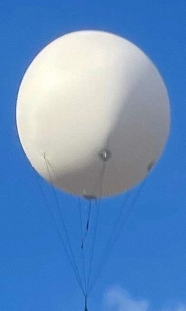 Large helium balloon accidentally flies away from event venue in west ...