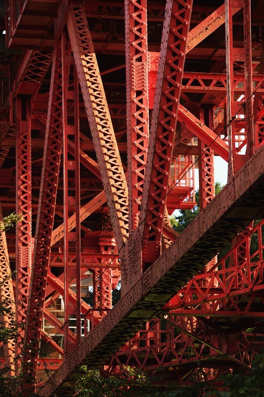 Retro Japan in Photos: Near century-old rail bridge runs above homes by ...