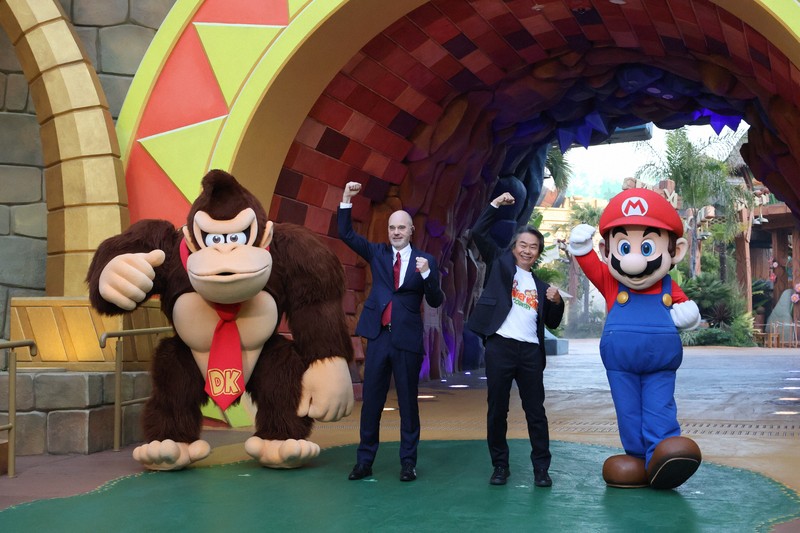 ＜写真で見る＞USJの新エリア「ドンキーコング・カントリー」オープン [写真特集1/26] | 毎日新聞